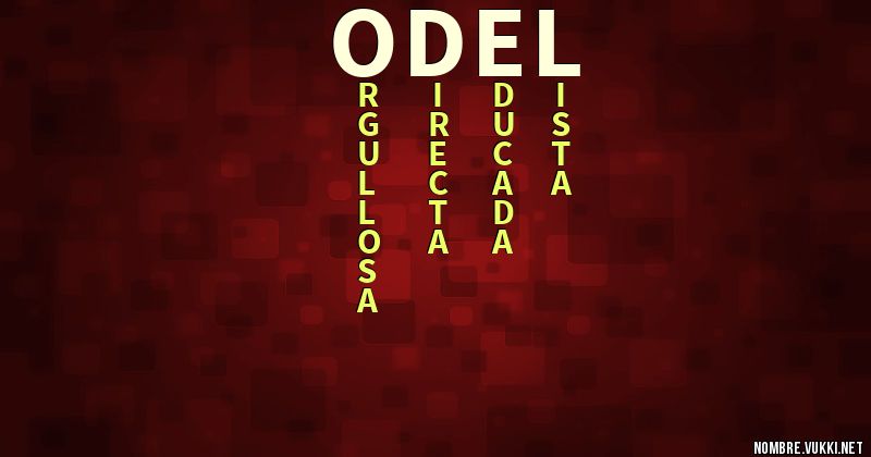 Qué significa odel