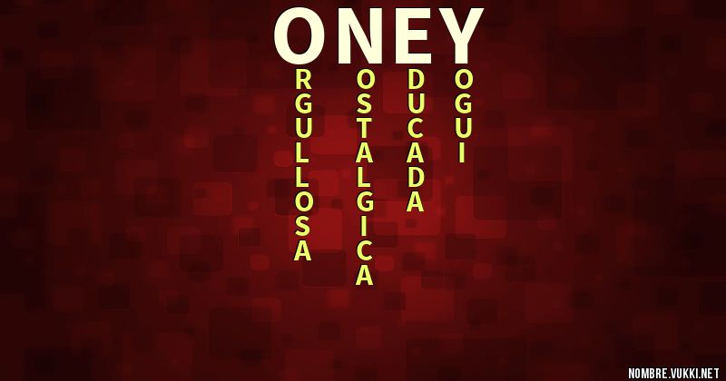 Qué significa oney