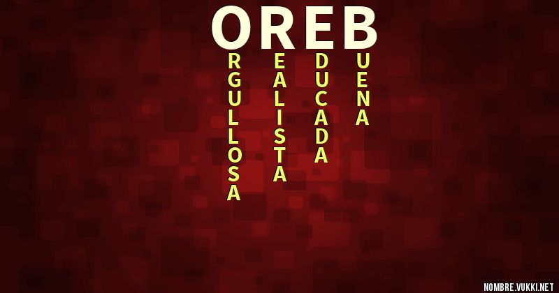 Qué significa oreb