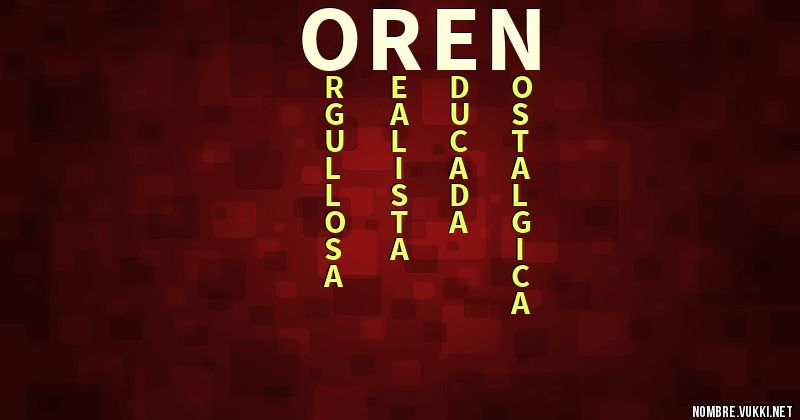 Qué significa oren