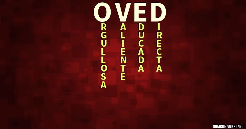 Qué significa oved