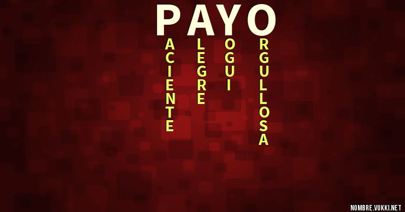 Qué significa payo