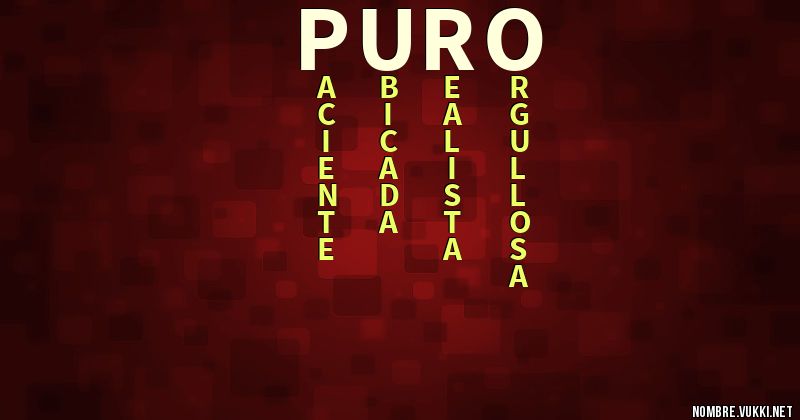 Qué significa puro