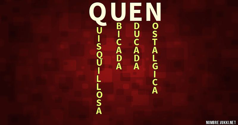 Qué significa queñ