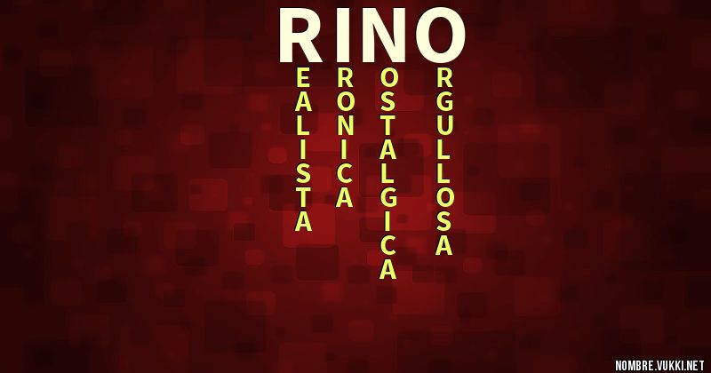 Qué significa rino