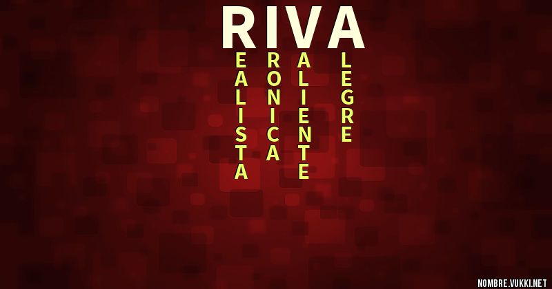 Qué significa riva