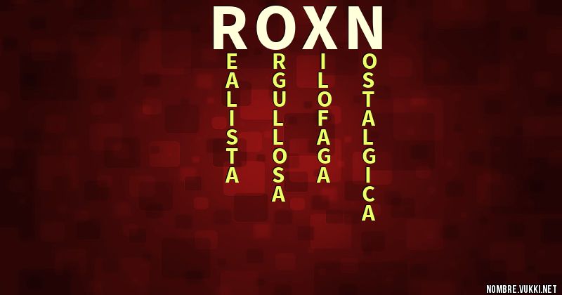 Qué significa roxn