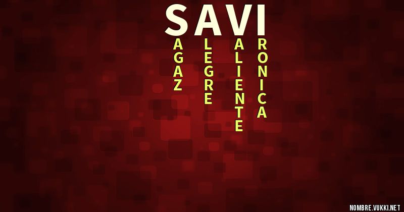 Qué significa savi