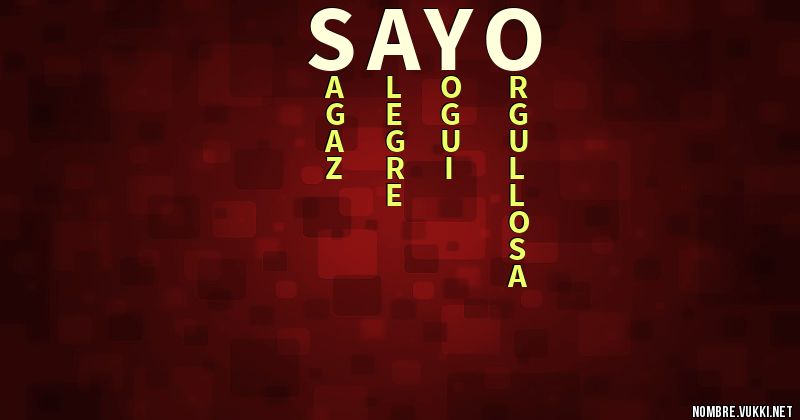 Qué significa sayo