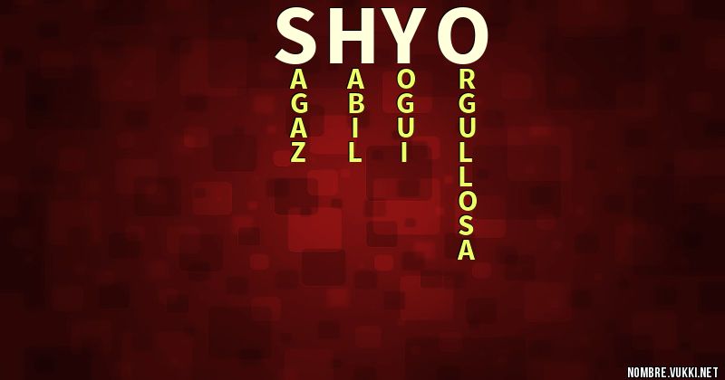 Qué significa shyo
