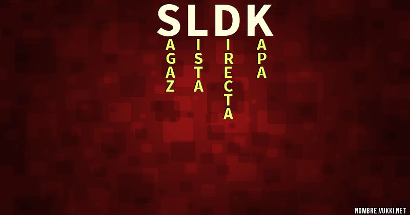 Qué significa sldk