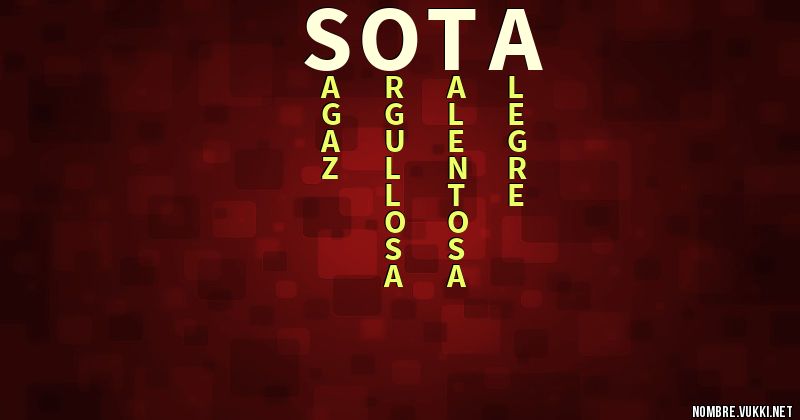 Qué significa sota
