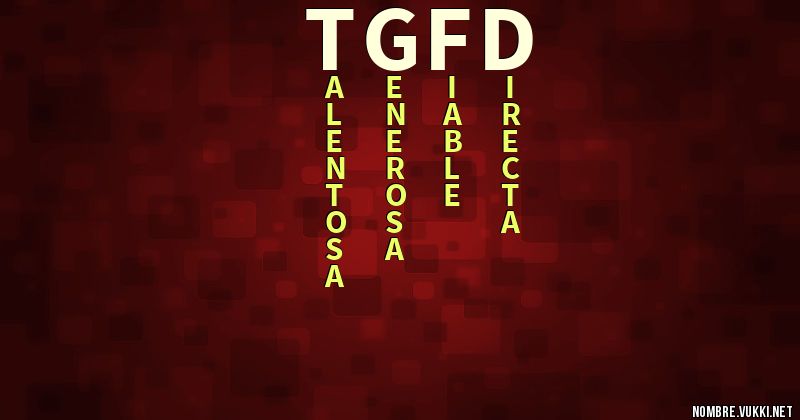 Qué significa tgfd