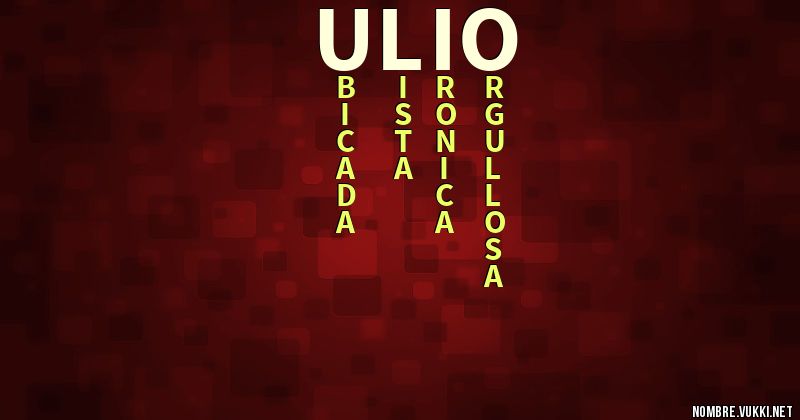 Qué significa ulio