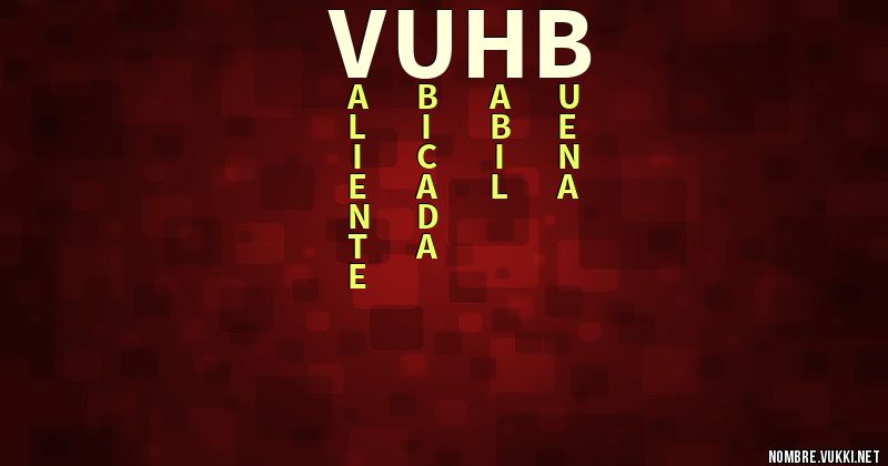 Qué significa vuhb