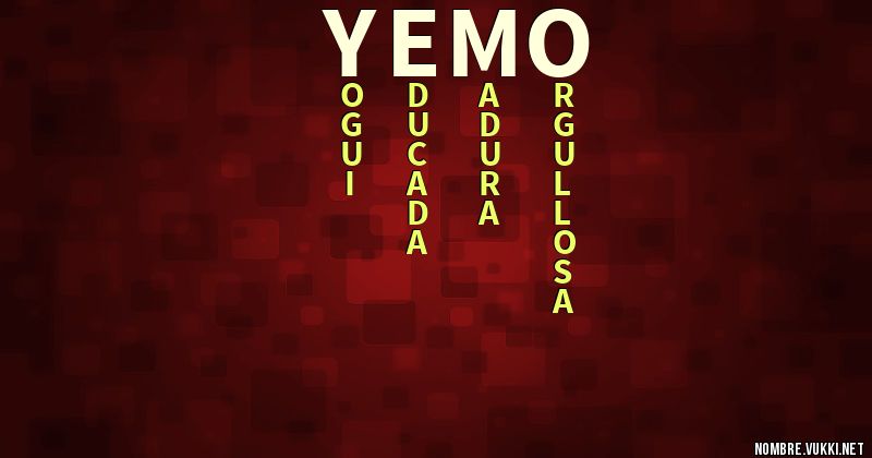 Qué significa yemo
