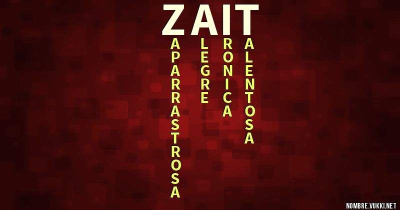 Qué significa zait