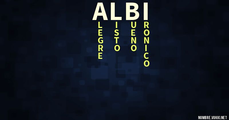 Qué significa albi