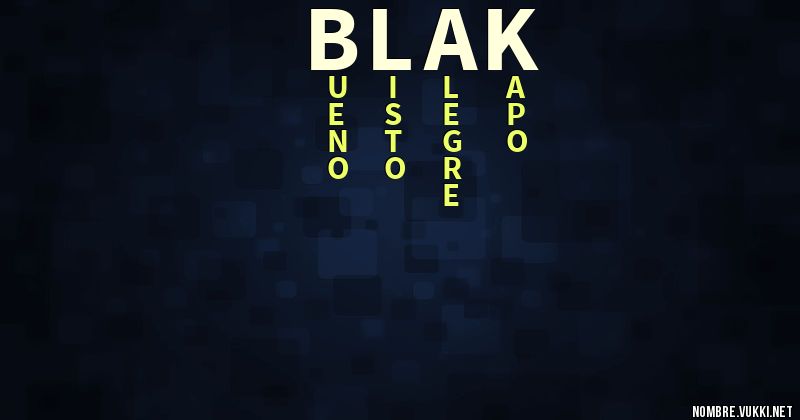 Qué significa blak