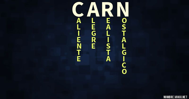Qué significa carn