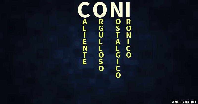 Qué significa coni