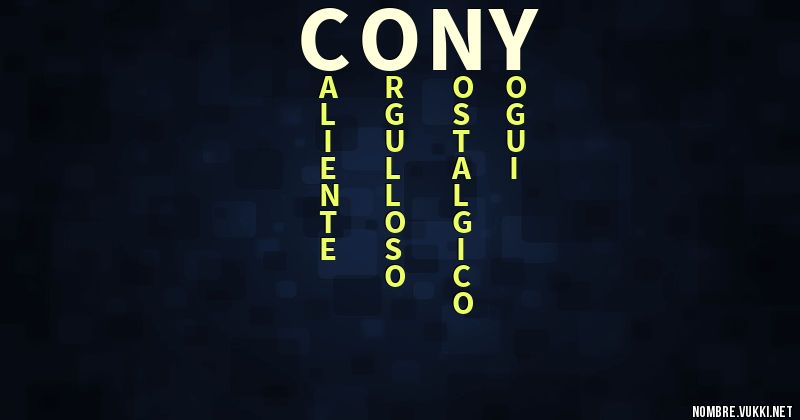 Qué significa cony