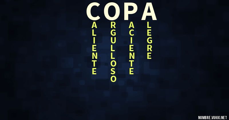 Qué significa copa
