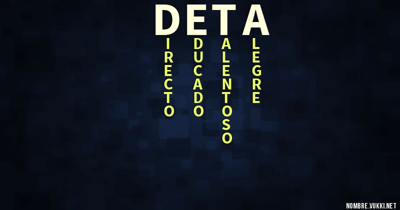 Qué significa deta