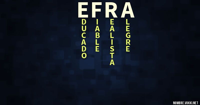 Qué significa efra