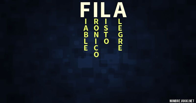 Qué significa fila