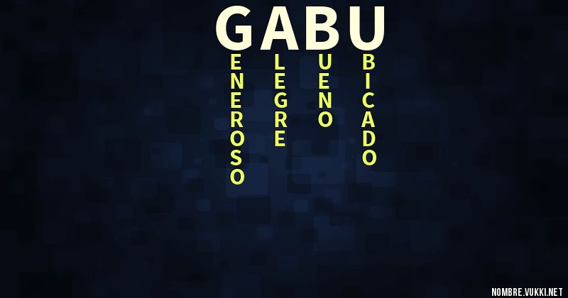Qué significa gabu