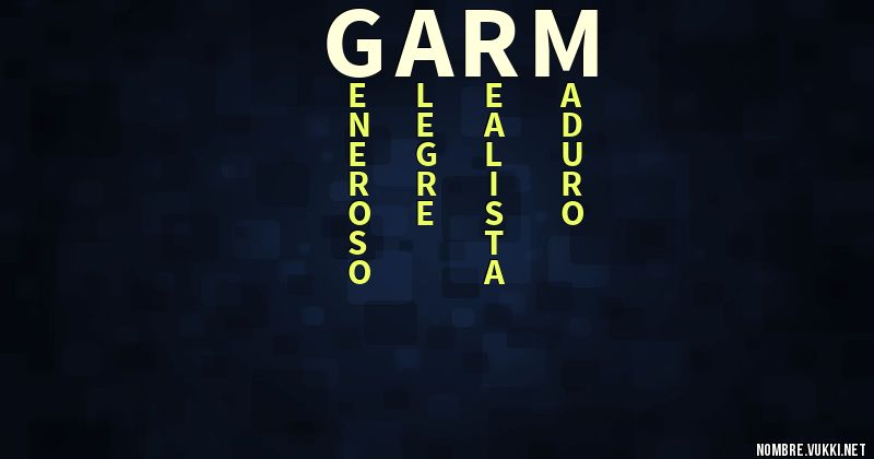 Qué significa garm