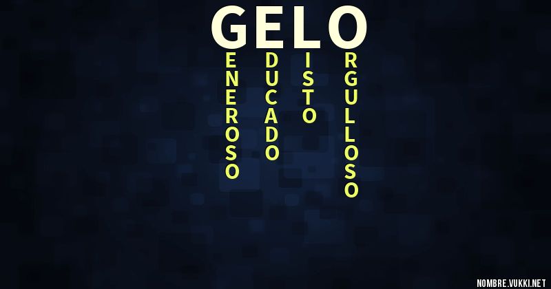 Qué significa gelo