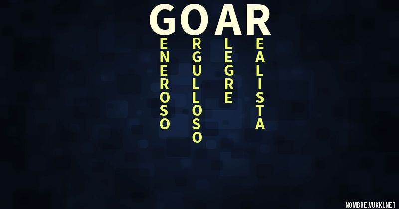 Qué significa goar