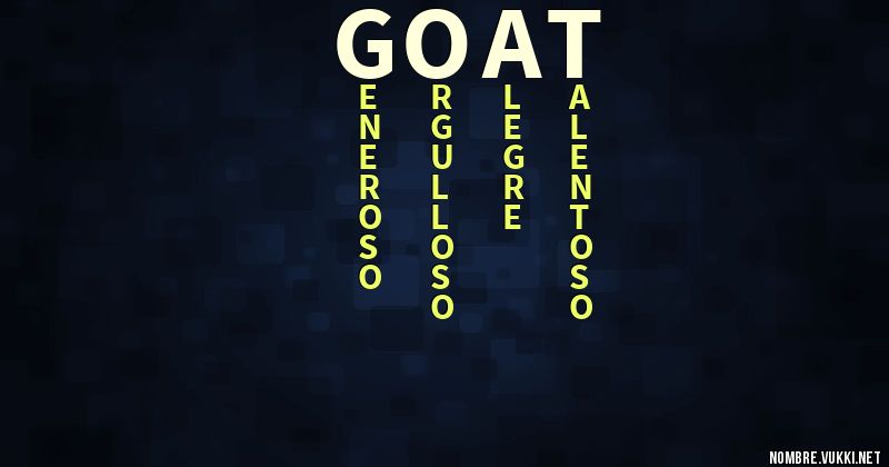 Qué significa goat