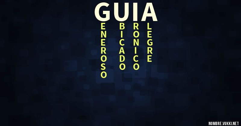Qué significa guia