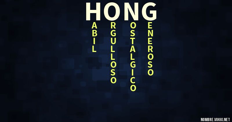 Qué significa hong