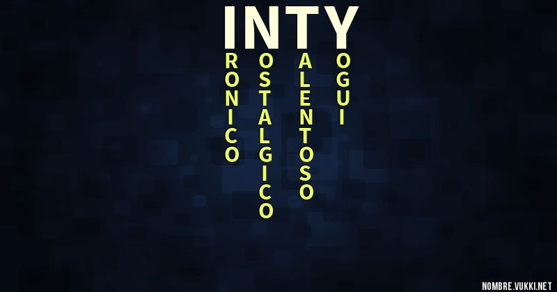 Qué significa inty