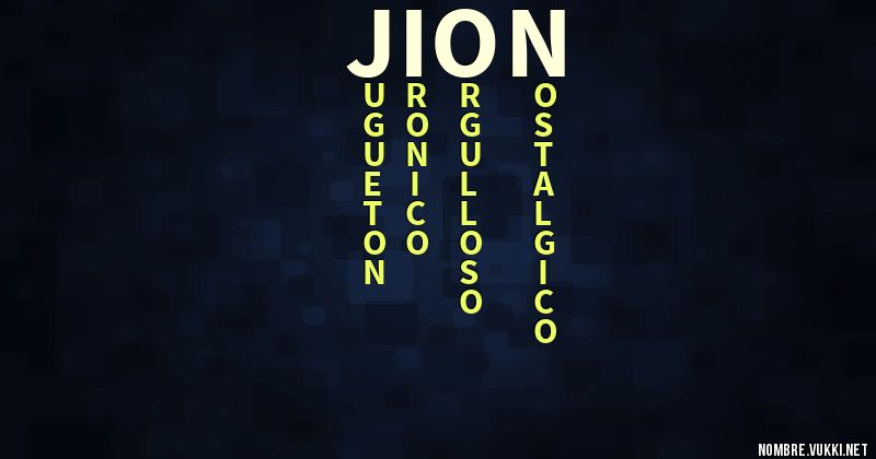 Qué significa jion