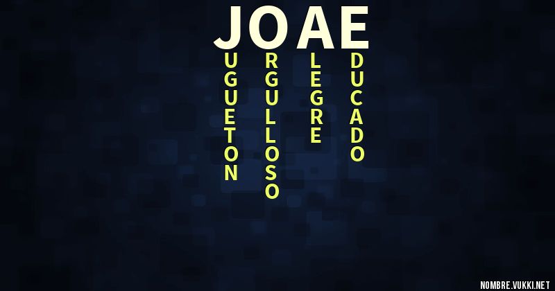 Qué significa joae