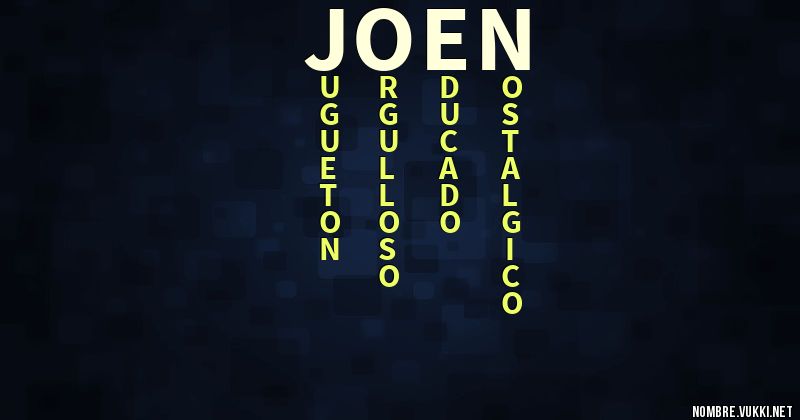Qué significa joen