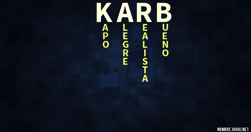 Qué significa karb