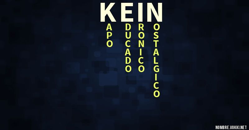 Qué significa kein