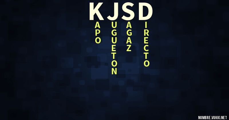 Qué significa kjsd