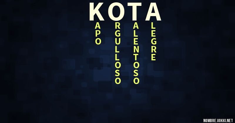 Qué significa kota