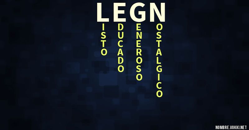 Qué significa legn