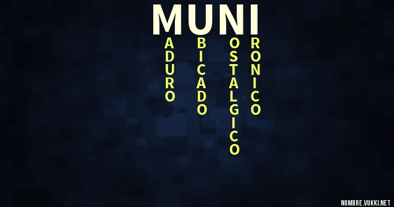 Qué significa muni