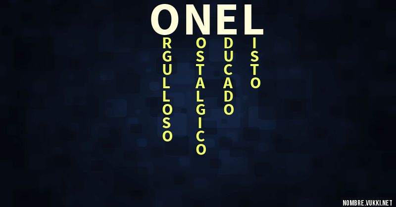 Qué significa onel