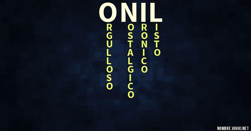 Qué significa onil