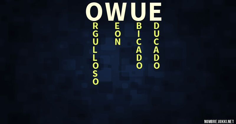 Qué significa owue